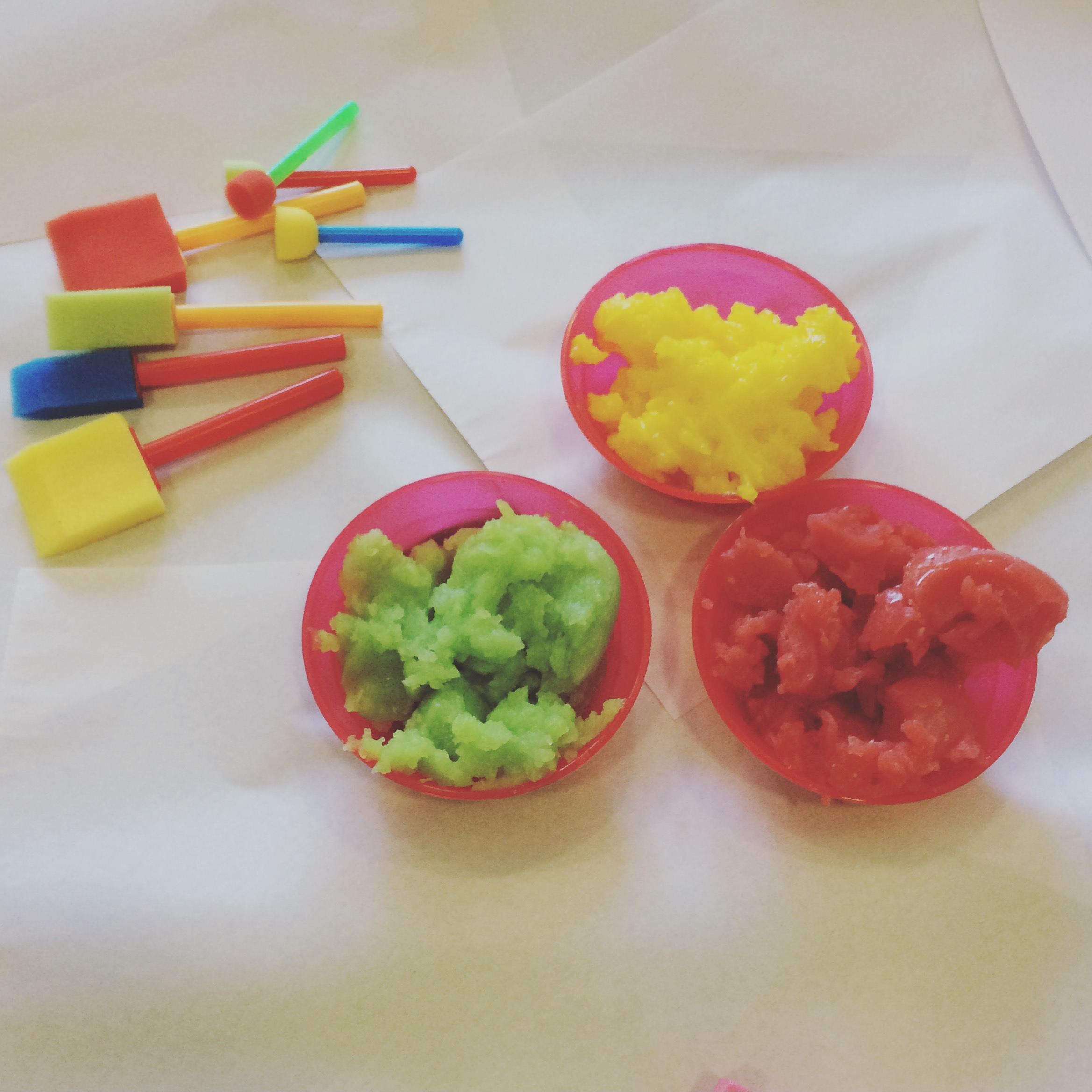 edible finger paint - The Sensory Sessions