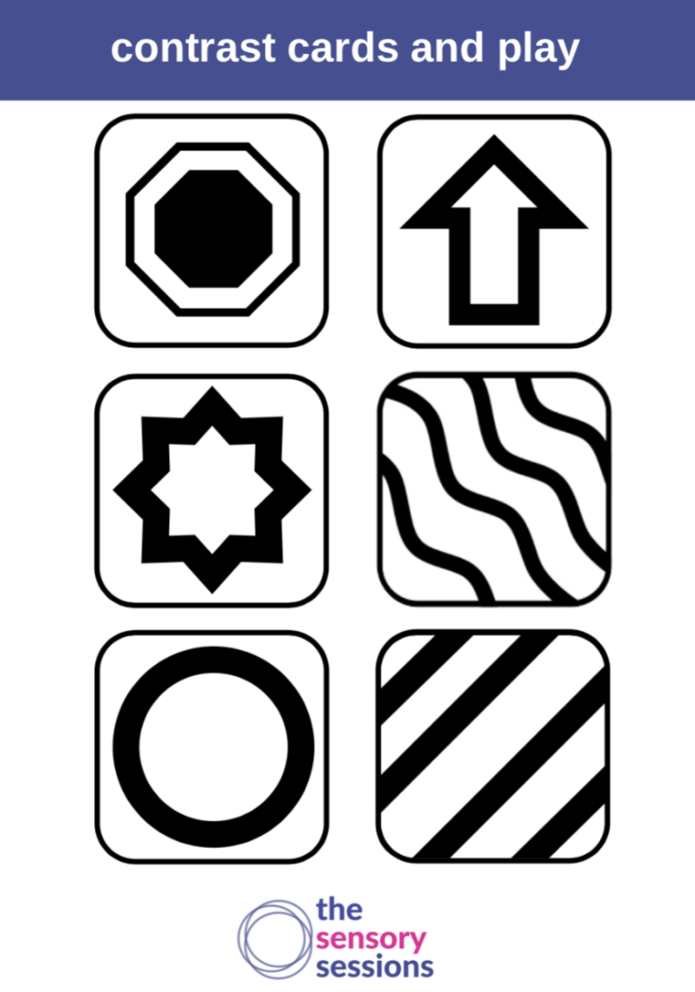 contrast card printable - The Sensory Sessions